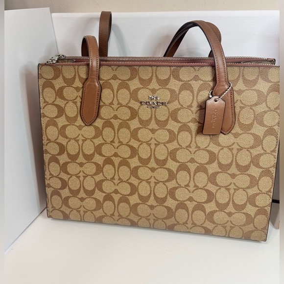 Coach | Bags | Nwt Coach Nina Tote Bag Carryall In Signature Canvas ...